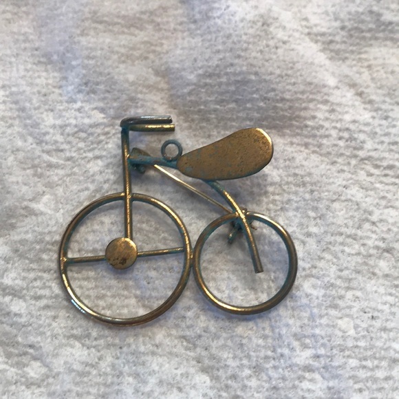 unbranded | Jewelry | Brass Bicycle Pin | Poshmark